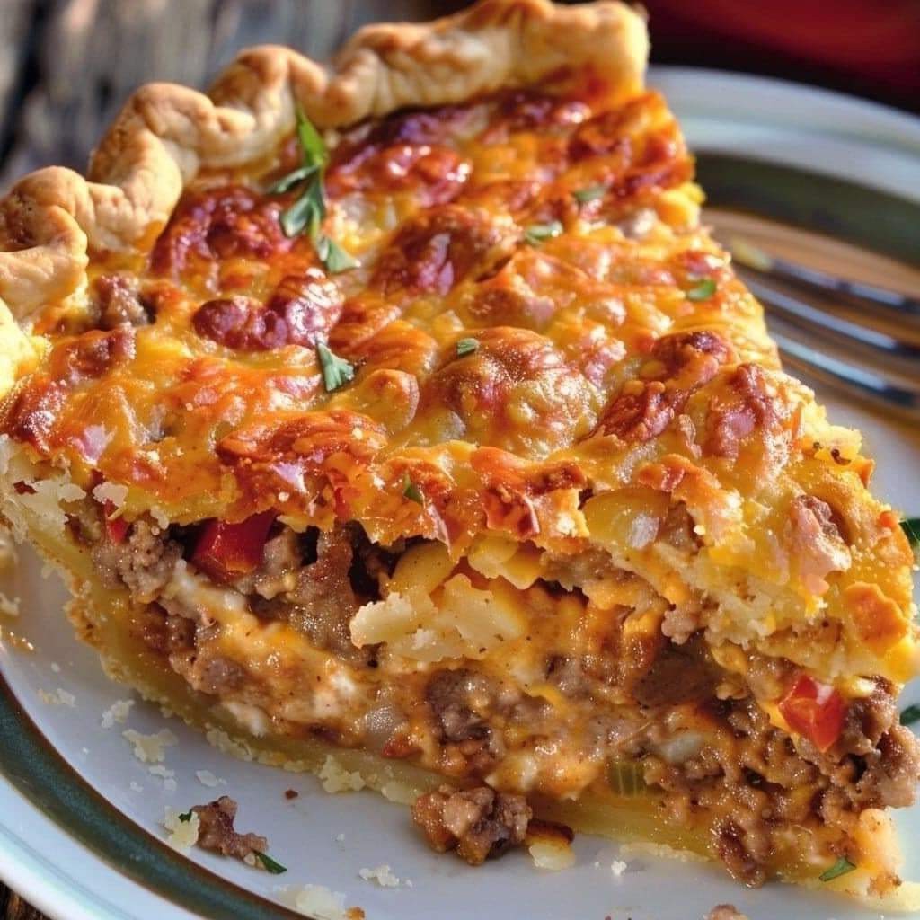Cheesy Beef and Vegetable Pie Recipe - CYSSERO