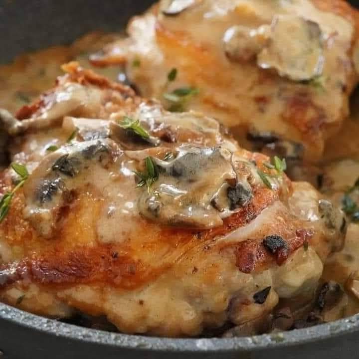 Creamy Mushroom Chicken Recipe - CYSSERO