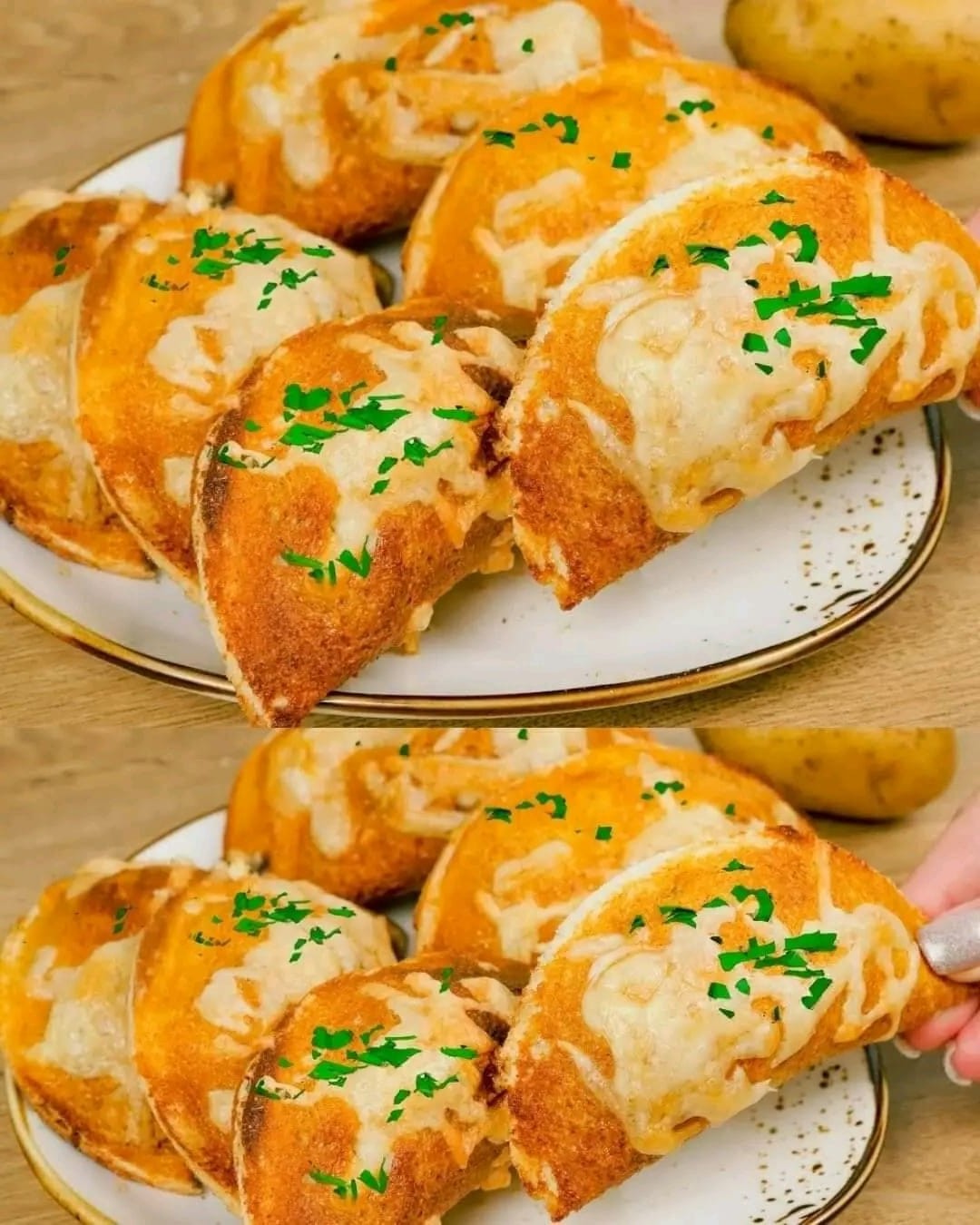 Crispy Cheesy Stuffed Pockets - CYSSERO