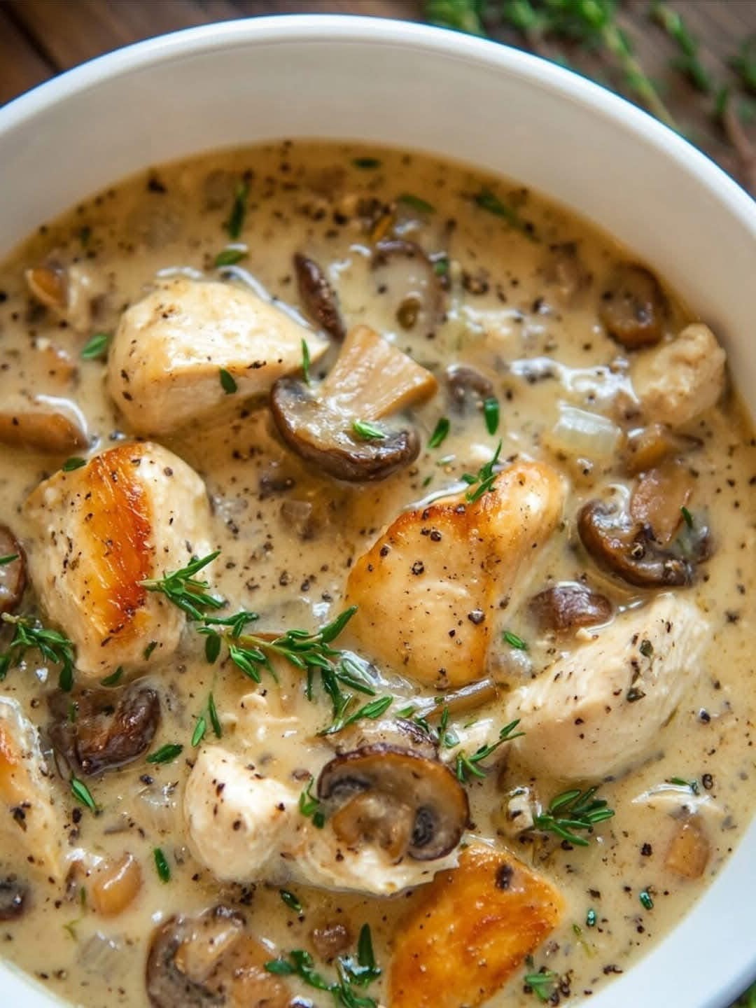 Creamy Chicken and Mushroom Recipe - CYSSERO