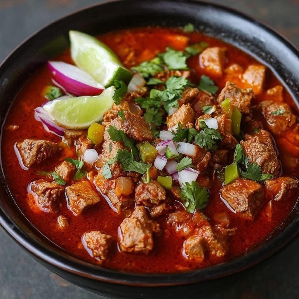 "Hearty Spiced Beef Stew with Fresh Cilantro and Lime" - CYSSERO