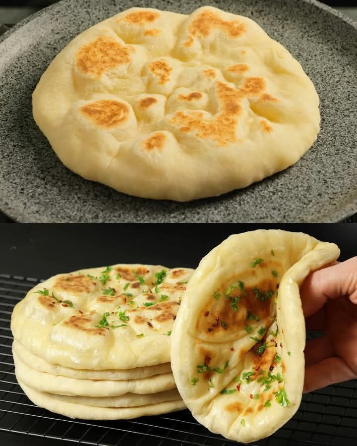 Soft and Fluffy Homemade Flatbread - CYSSERO