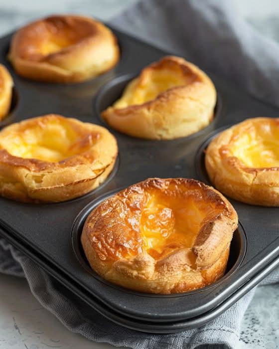 Cheesy Yorkshire Pudding Muffins - CYSSERO
