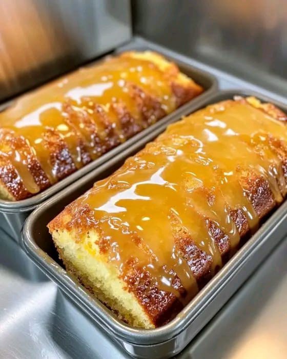 Caramel Drizzle Butter Loaf Cake - CYSSERO