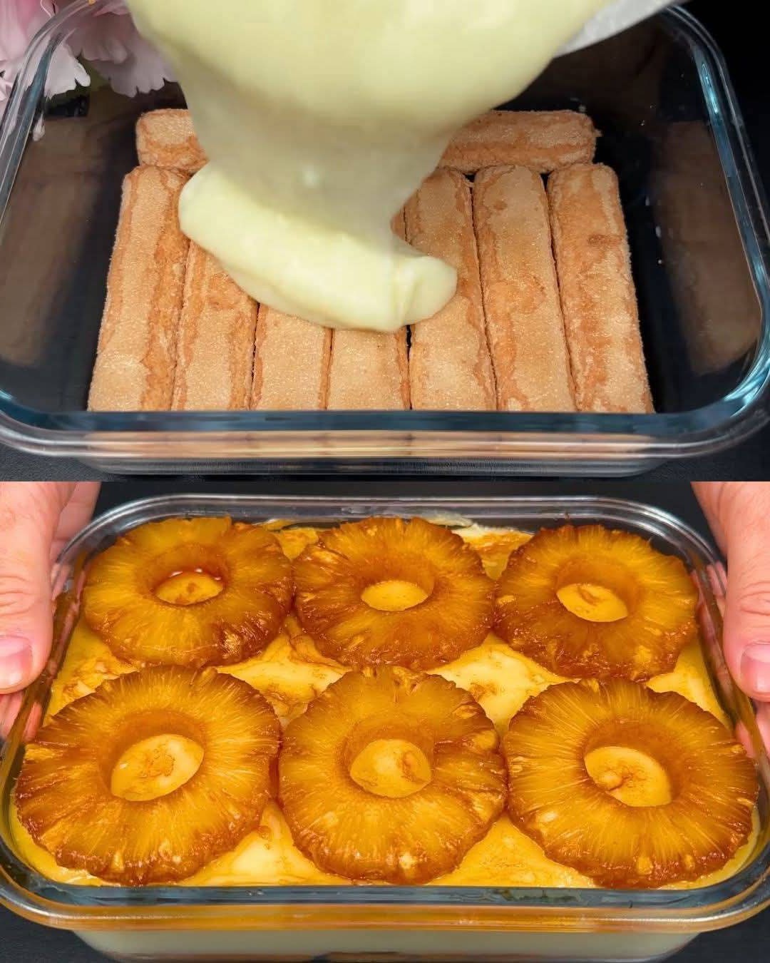 Pineapple Ladyfinger Custard Dessert - CYSSERO